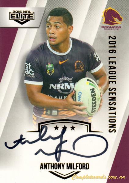 2016 NRL Elite - League Sensations Signature